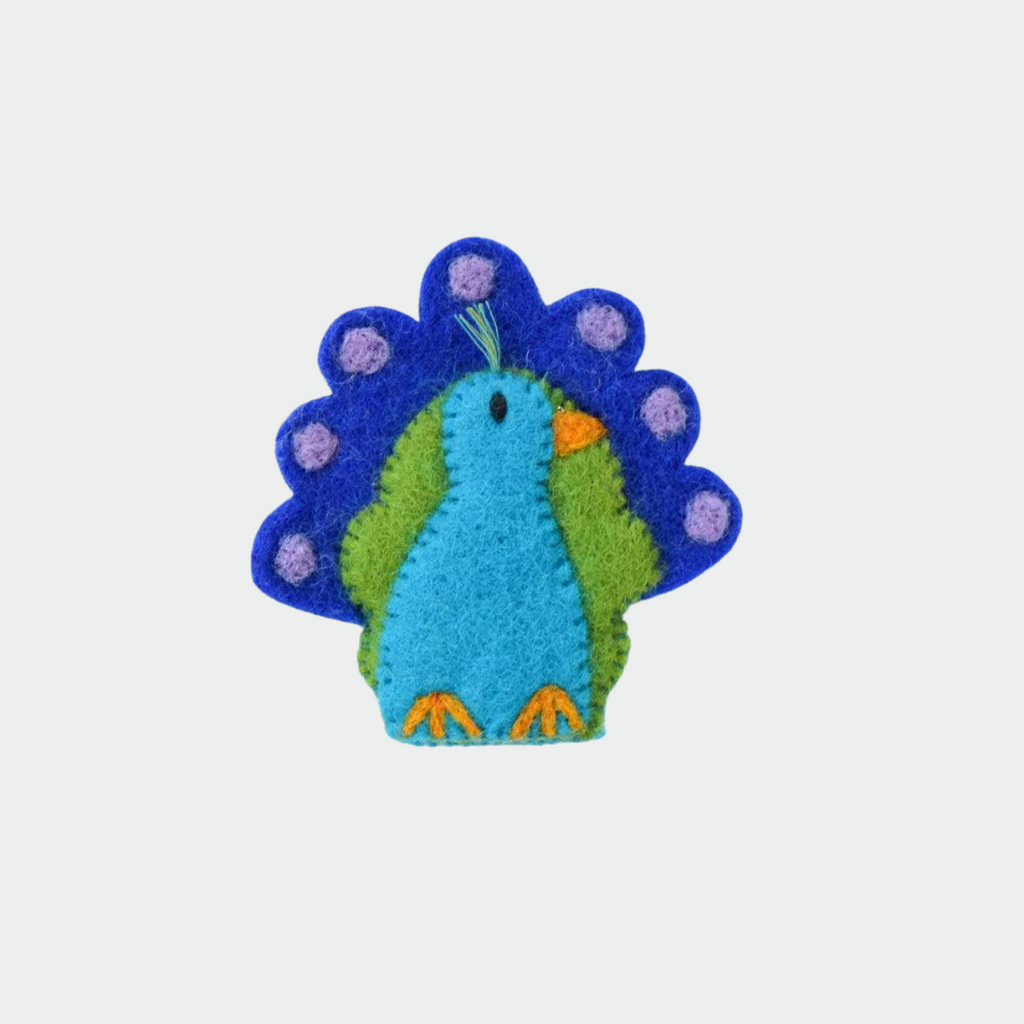 Peacock Finger Puppet – Sofia's Spot