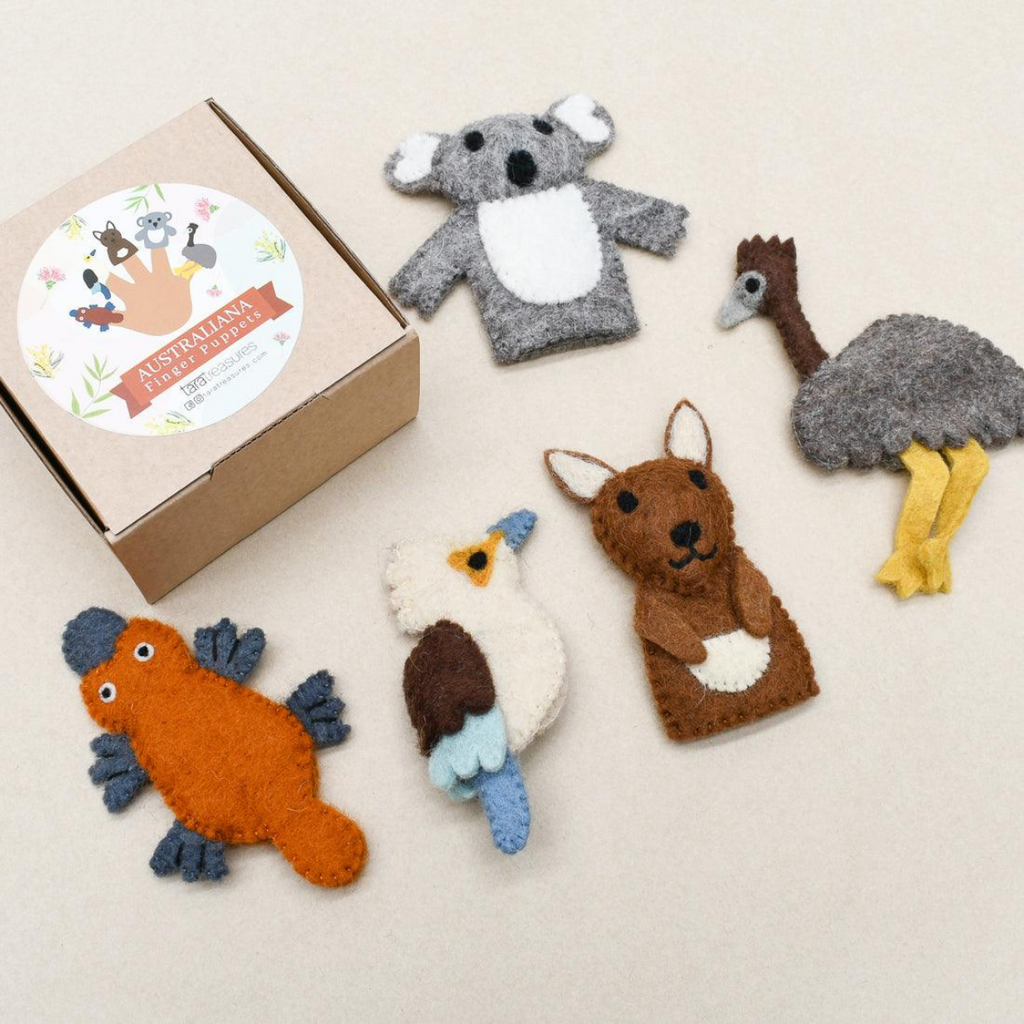 Australian Animals A - Finger Puppet Set – Sofia's Spot